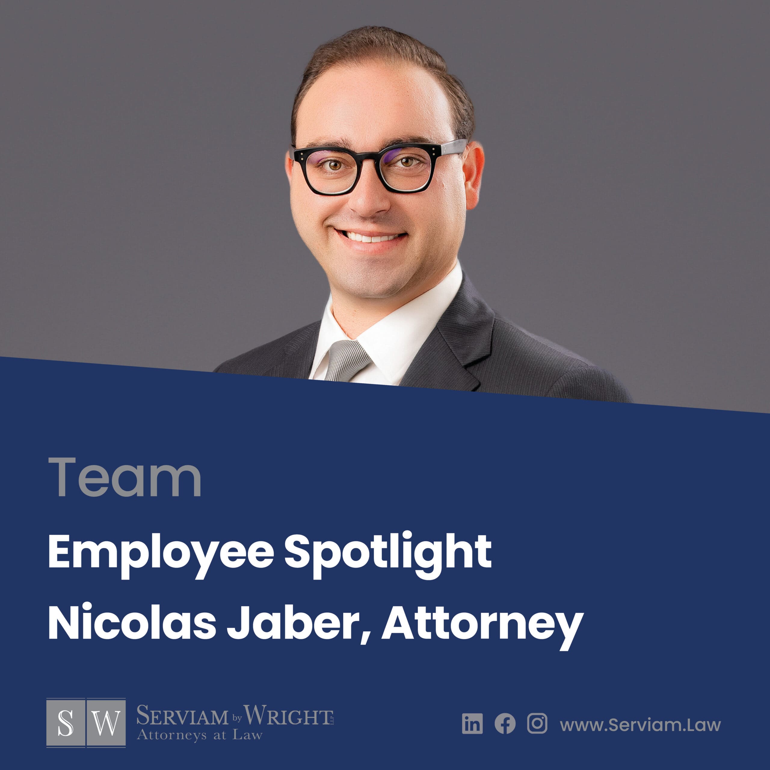 Employee Spotlight: Attorney Nicolas Jaber | Serviam by Wrig ...