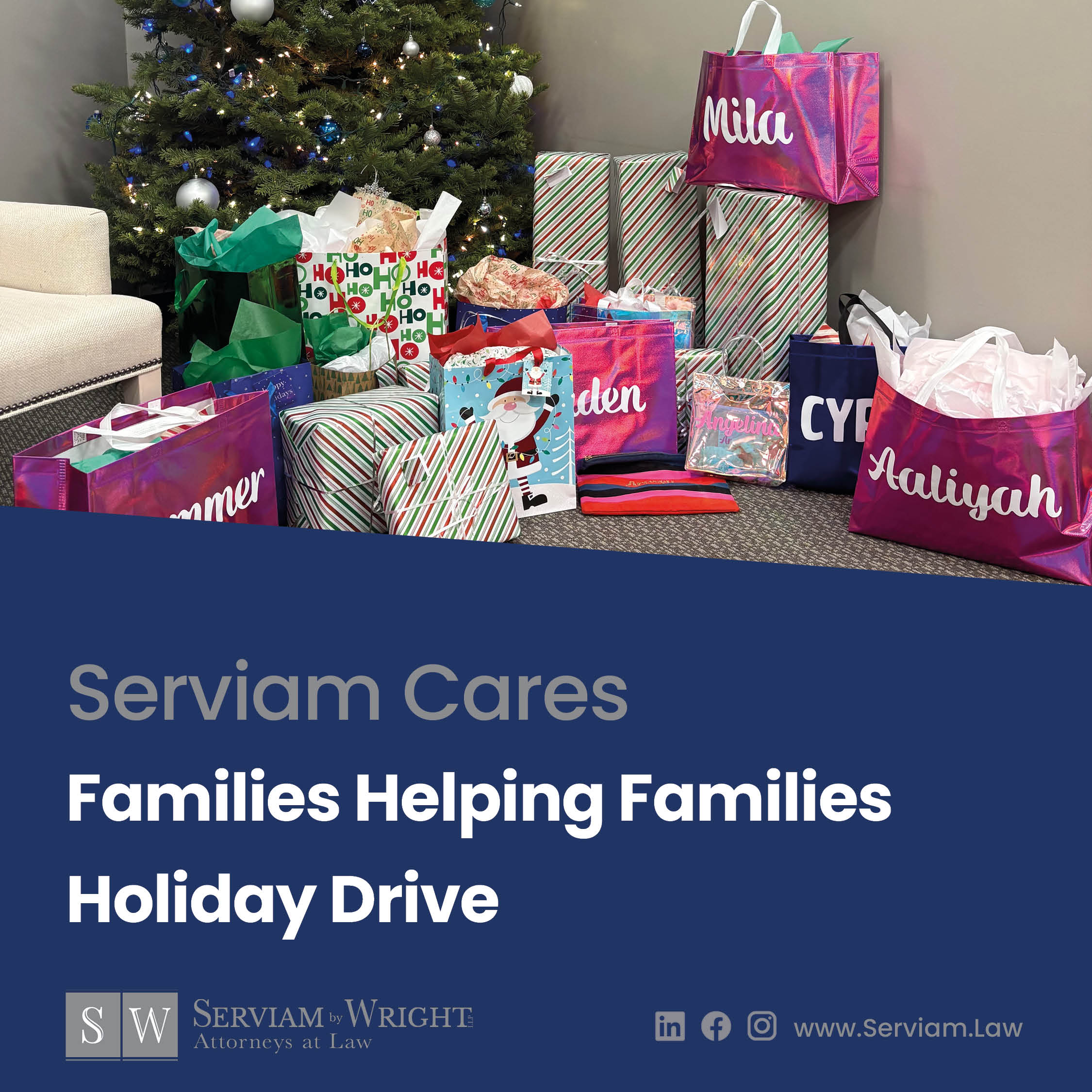 Serviam Cares Gives Back | Holiday Partnership